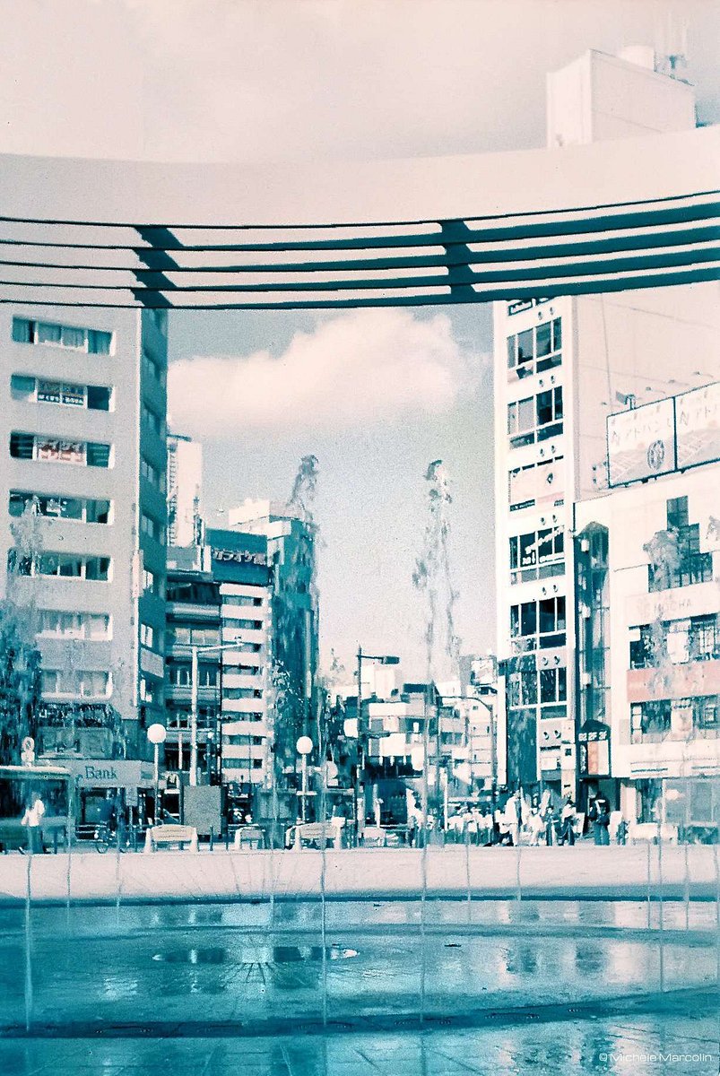 Line and shapes of Ikebukuro's Global Ring Square — · Lomography